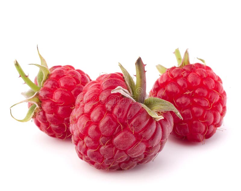 Ripe raspberries in basket stock image. Image of cutout - 33308797