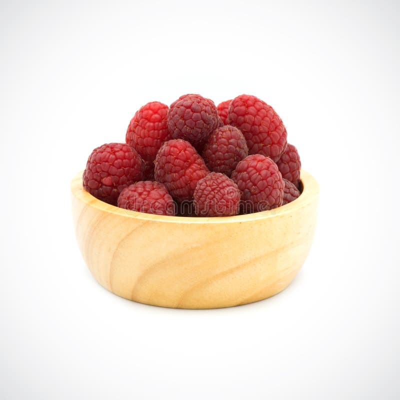 Ripe Raspberry Isolated on a White Background Stock Photo - Image of ...