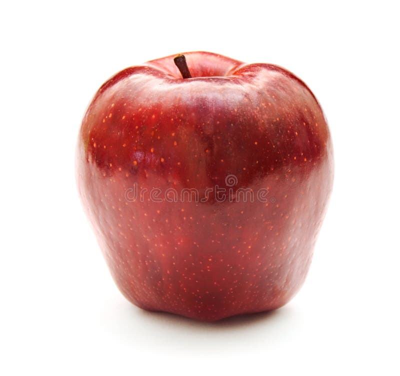 Ripe red apple stock image. Image of stem, vegetarian - 6935825