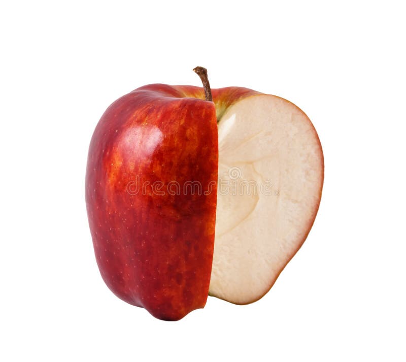 Dissected apple stock image. Image of healthy, kernel - 6959713