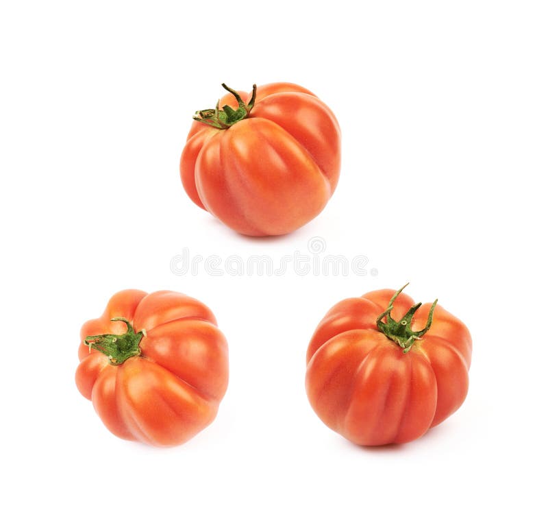 Ripe Red Beef Tomato Isolated Stock Image - Image of nature, fresh ...