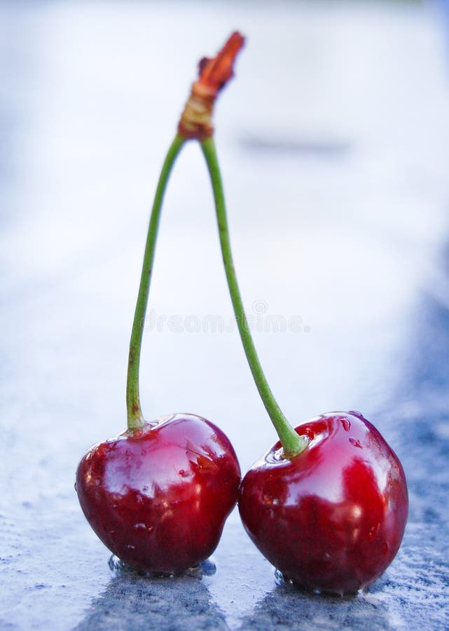 Ripe red cherry stock photo. Image of ingredient, macro - 67950350