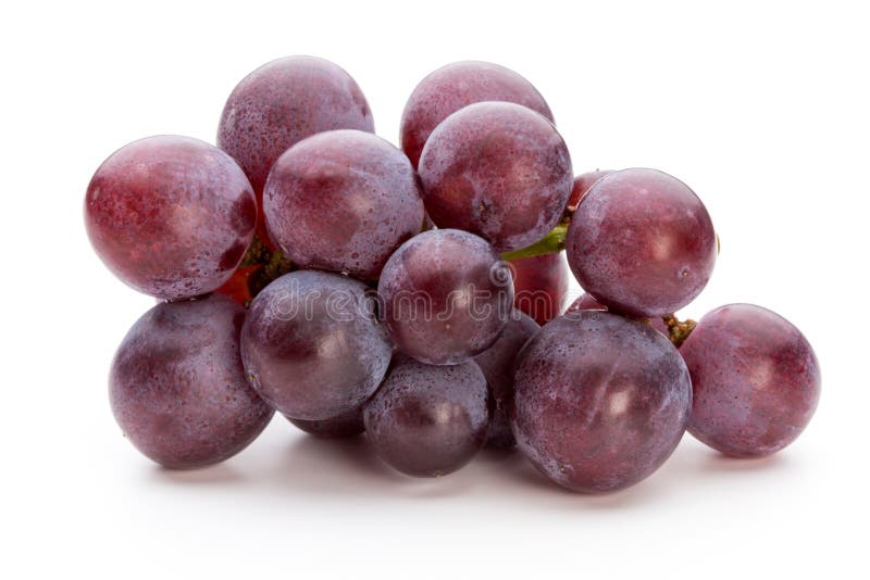 Ripe Red Grape Isolated on White. Stock Image - Image of fruit, berry ...