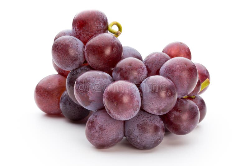 Ripe Red Grape Isolated on White. Stock Image - Image of isolated ...