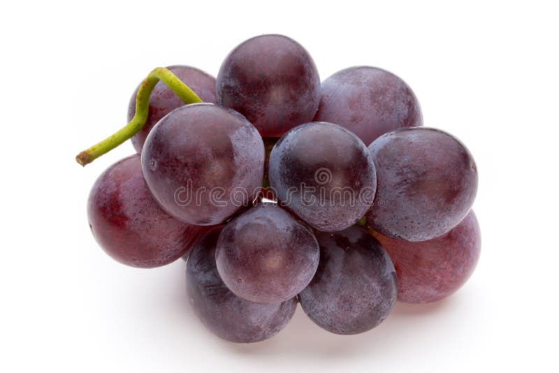 Ripe Red Grape Isolated on White. Stock Photo - Image of fruit, sweet ...