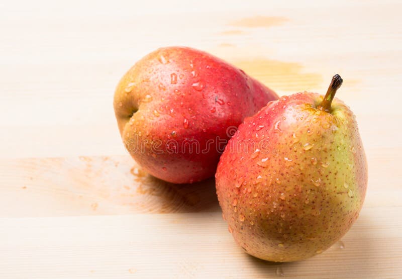 Ripe red pears stock image. Image of pair, fresh, healthy - 70785301