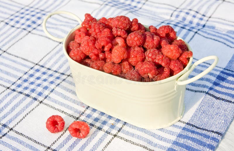 Ripe red raspberry stock image. Image of food, close - 26534703