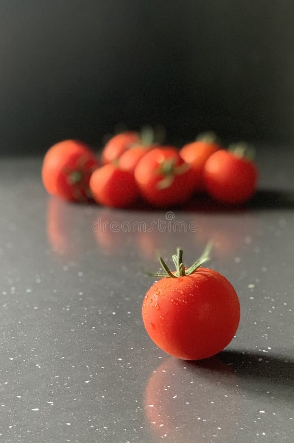 Ripe Red Tomato Kissed by Dew Stock Photo - Image of space, ripe: 290588466