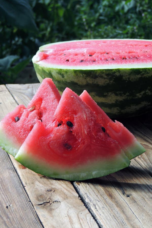 Ripe red watermelon stock image. Image of harvest, object - 97599771