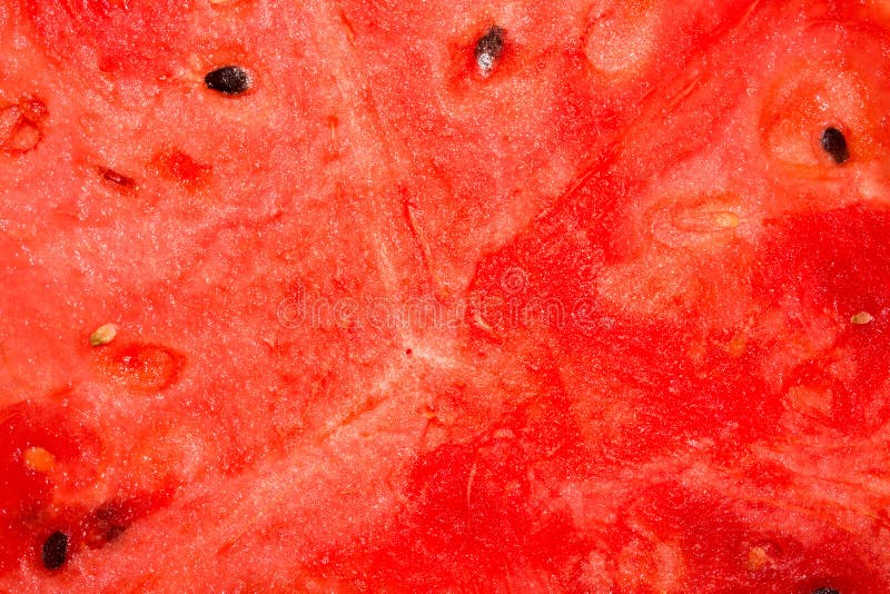 Ripe Red Watermelon.Texture of Red Watermelon with Bones Stock Image ...