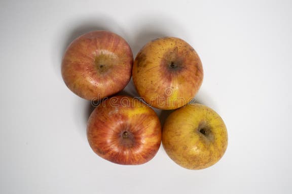 Ripe and Simple Apple, Clean White Background Stock Photo - Image of ...