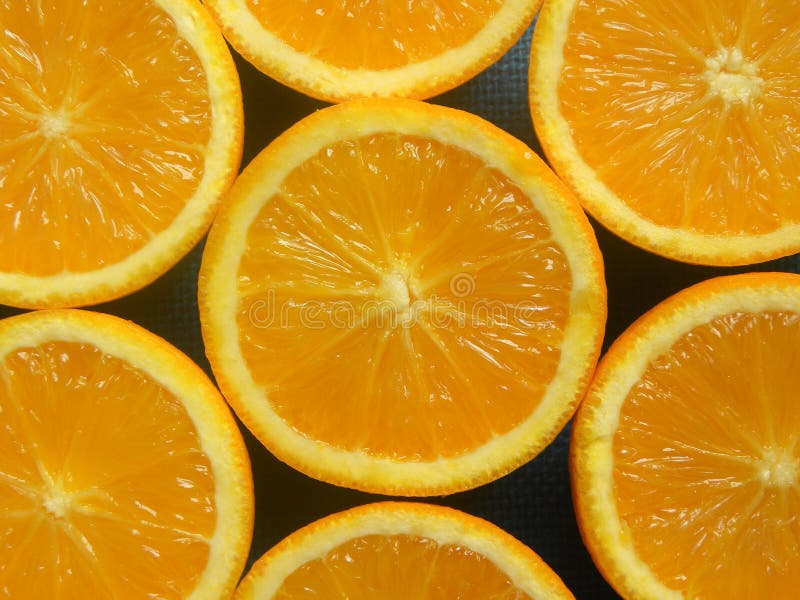 Ripe Sliced Cut Navel Orange Stock Image - Image of food, nutrition ...