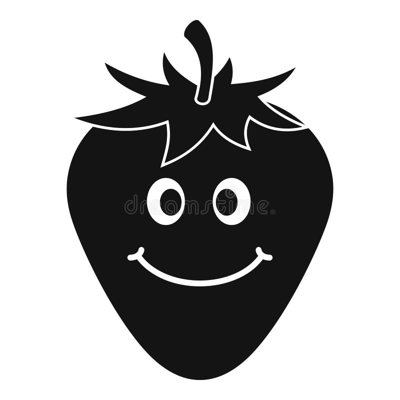 Ripe Smiling Strawberry Icon Simple Stock Vector - Illustration of diet ... Ripe Smiling Strawberry Icon Simple Stock Vector - Illustration of diet ...