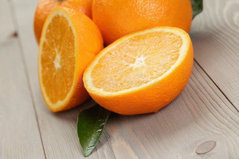 Ripe Spanish Oranges on Wood Table Stock Photo - Image of fresh, diet ...