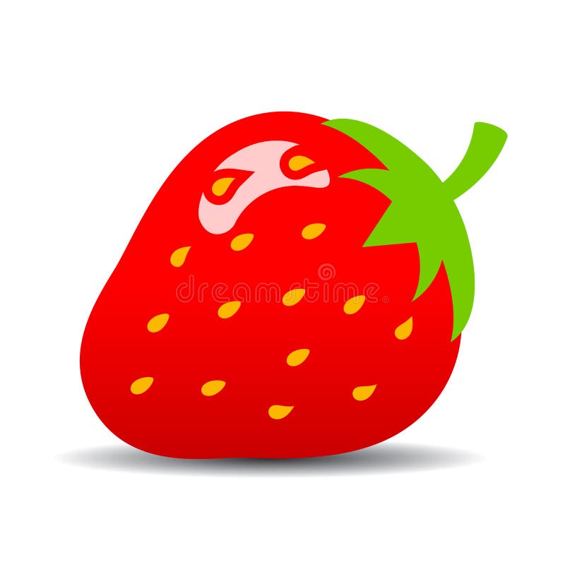 Ripe Strawberry Illustration Stock Vector - Illustration of fresh ...