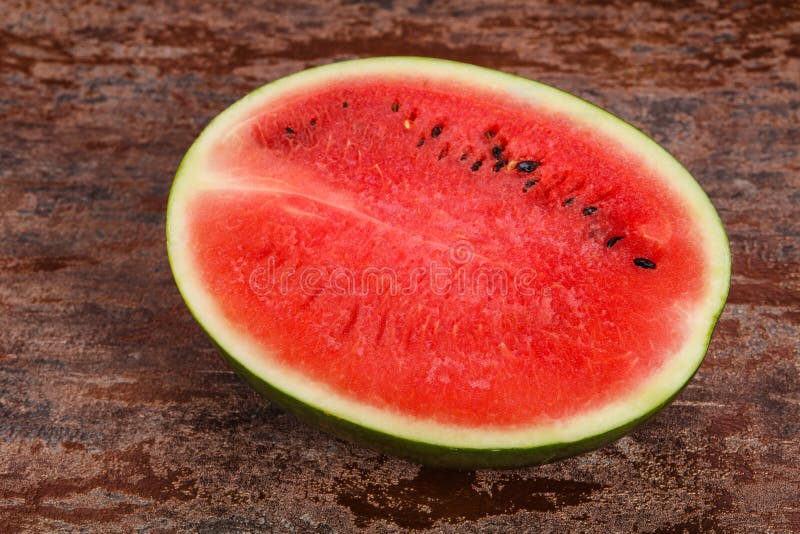 Ripe Sweet Juicy Half Watermelon Stock Photo - Image of delicious ...