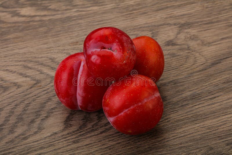 Ripe sweet tasty red plum stock photo. Image of diet - 193244716