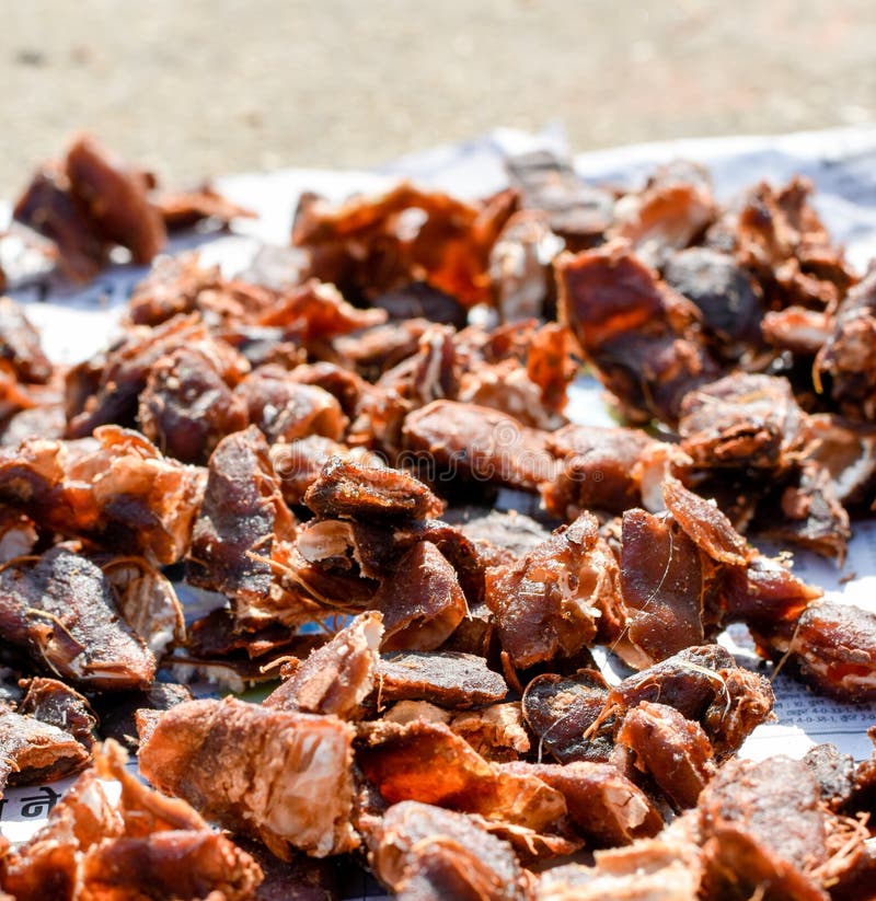 Ripe Tamarind (Tamarindus Indica) Fruit Kept for Drying Stock Image ...
