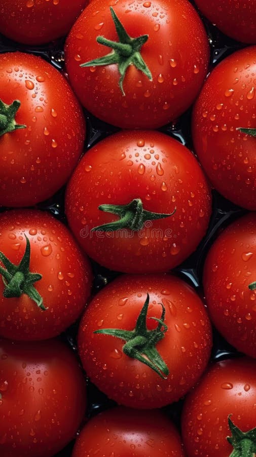 Ripe Tomatoes. Close-up. Background or Texture of Tomatoes. Lots of Red ...