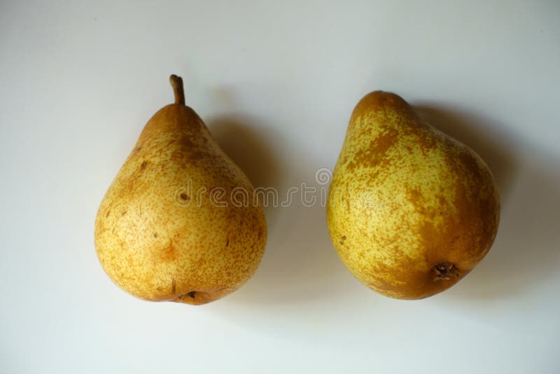 Ripe Yellow Fruits of Pear Two Items Stock Photo - Image of nutrition ...