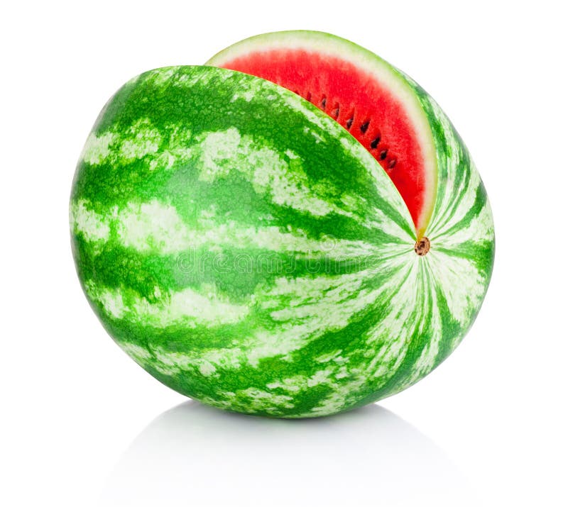 Watermelon sliced in half stock photo. Image of delicious - 124073850