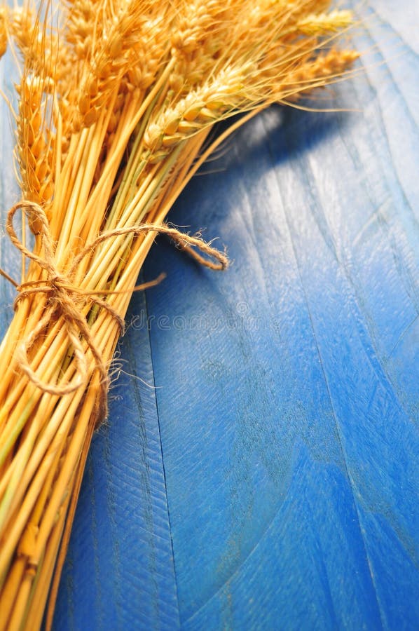 Ripe Wheat Bran on the Table Stock Photo - Image of background, board ...