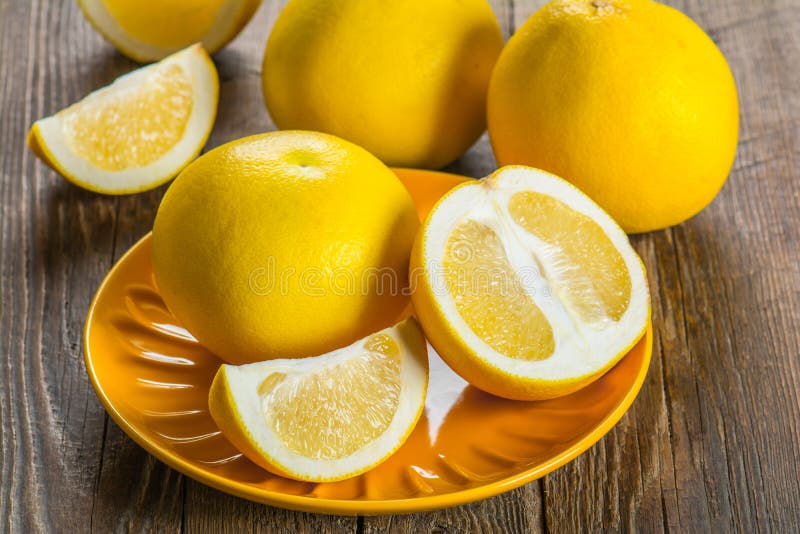 Ripe yellow grapefruit stock image. Image of background - 64409211