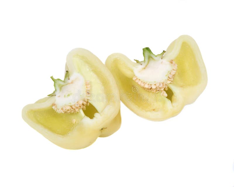 Ripe yellow gypsy pepper stock image. Image of color - 77275201