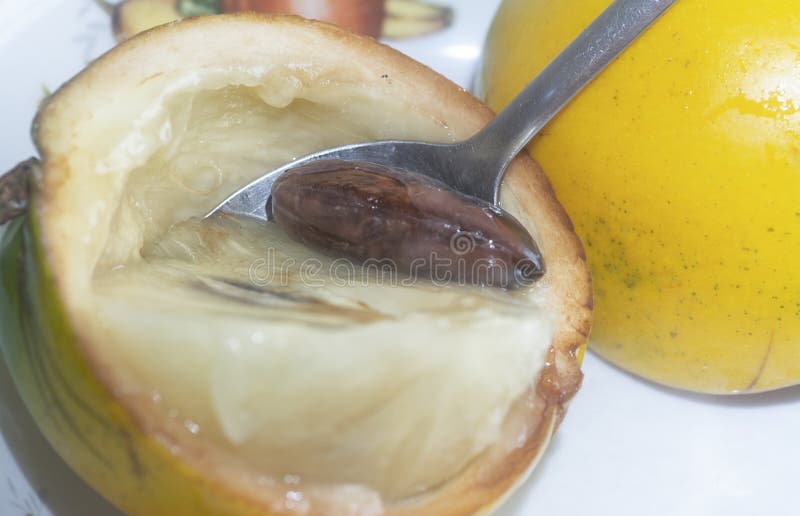 Ripe Yellow Pouteria Caimito Fruit. Stock Image - Image of calcium ...