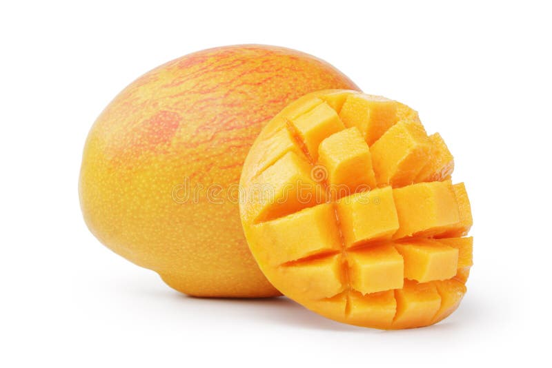 Ripe yellow red mango stock image. Image of juicy, summer - 40510683