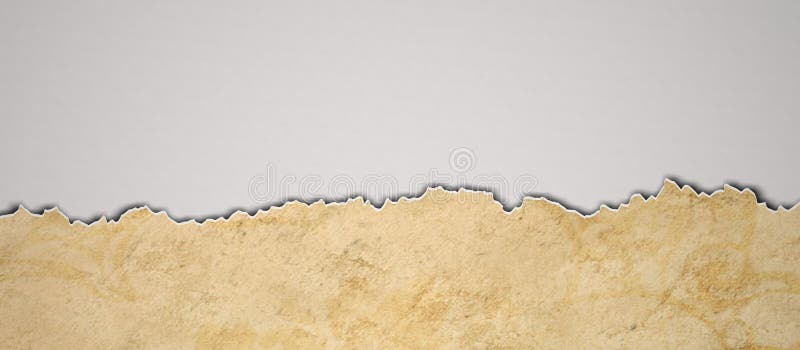 Riped Vintage Paper on Grunge Background Torn Old Paper Stock ...