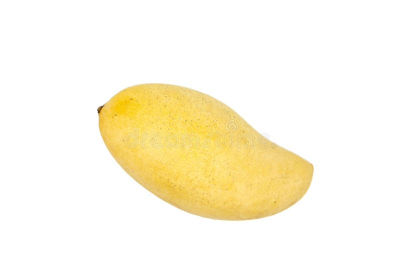 Riped Waterlily Mango Isolated on White. Clipping Path Stock Image ...