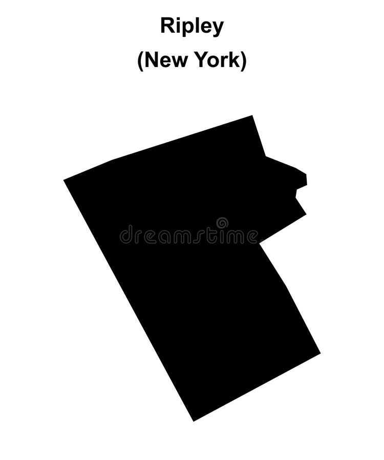 Ripley outline map stock vector. Illustration of empty - 387621803