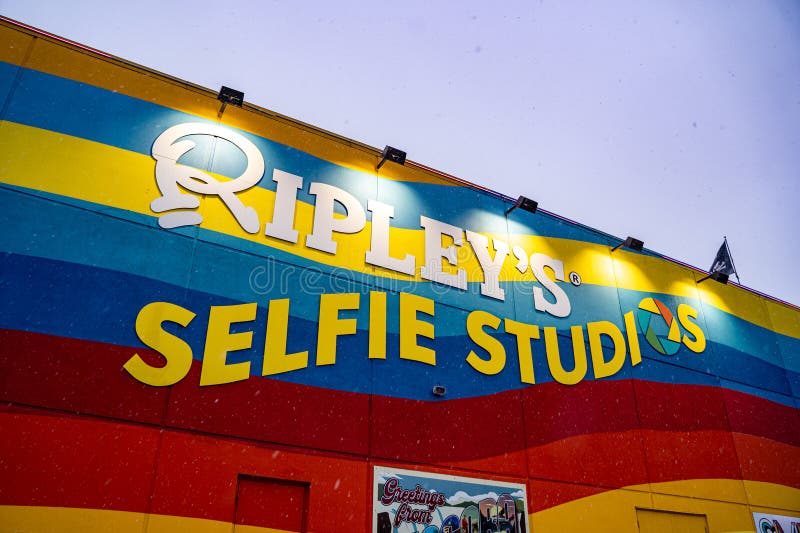 Ripley S Selfie Studios Sign in Niagara Falls. Editorial Photo - Image ...