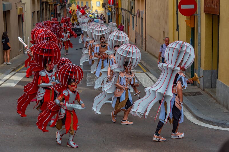 Ripoll, Spain, May 28, 2022: People are Having Fun during Carniv ...