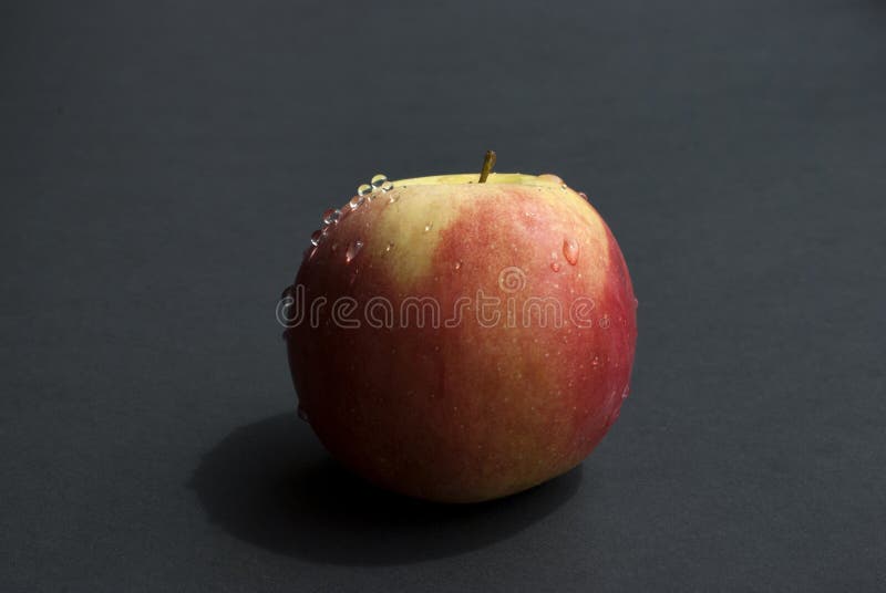 Red ripped apple fruit stock image. Image of beautiful - 122560335