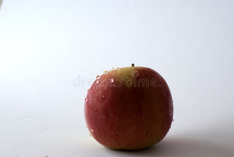 Red ripped apple fruit stock image. Image of beautiful - 122560335