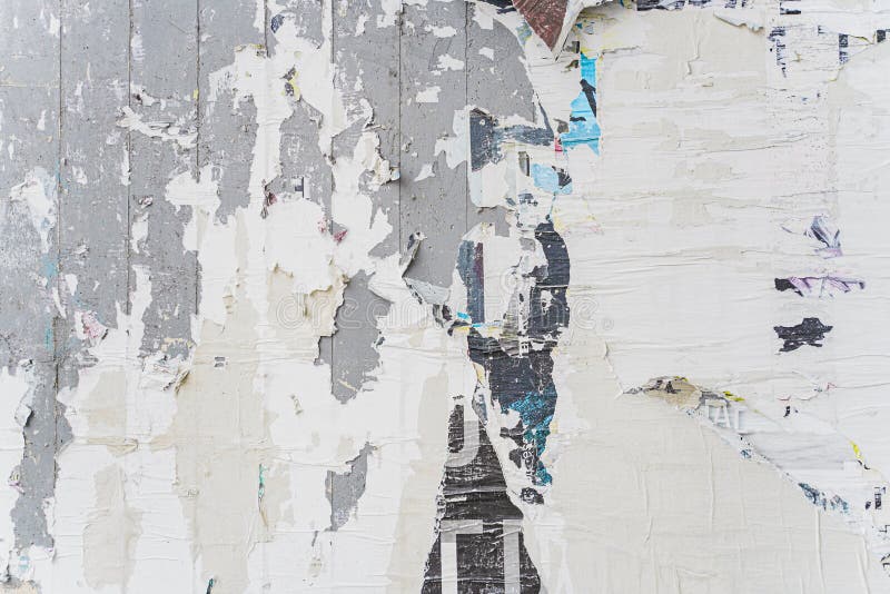 Ripped Billboard Poster Wall Texture Stock Image - Image of backdrop ...