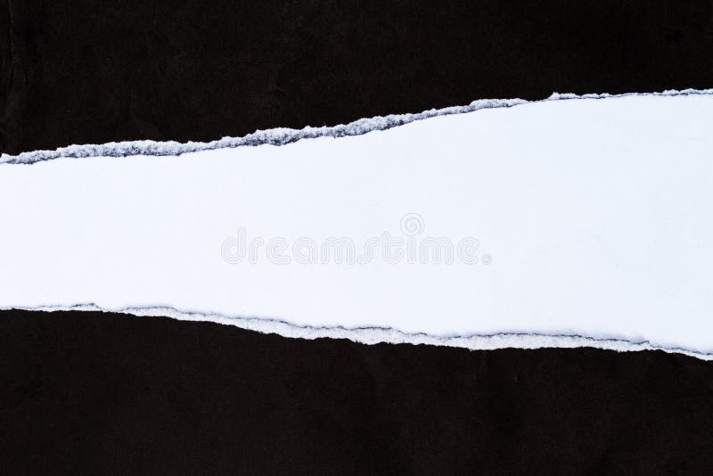 Ripped black Paper stock photo. Image of sheet, empty - 78621410