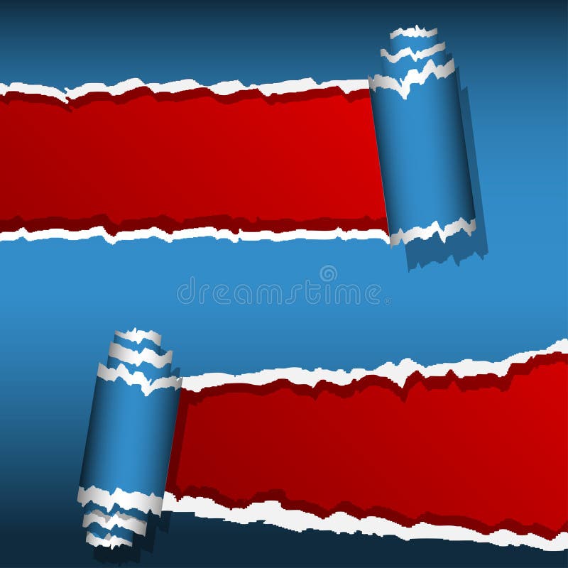 Ripped blue stock vector. Illustration of paper, graphic - 20623873