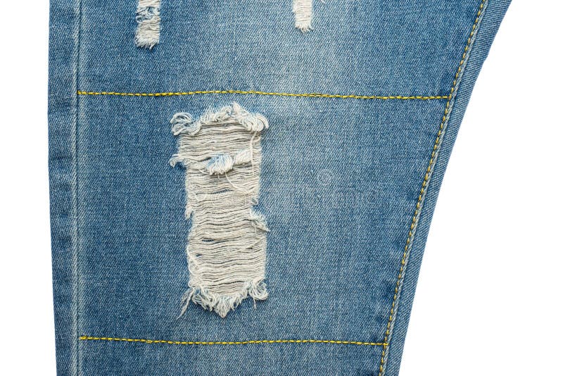 Ripped blue jeans stock image. Image of abstract, denim - 61038805