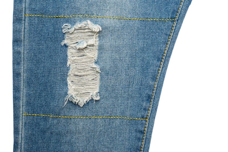 Ripped blue jeans stock image. Image of jeans, retro - 61039057