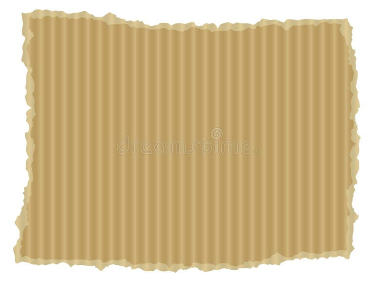 Ripped cardboard square stock vector. Illustration of isolated - 8423851