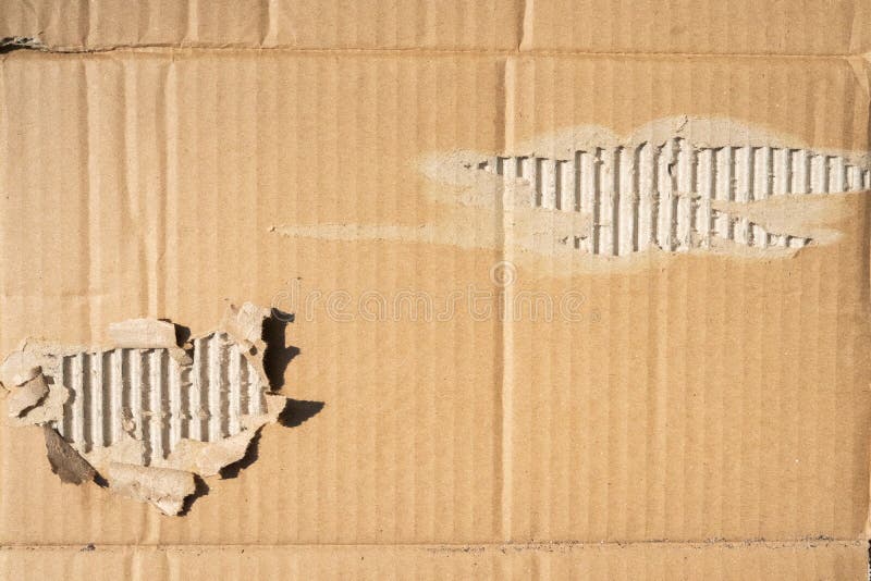 Ripped Cardboard for Texture Background. Stock Image - Image of space ...