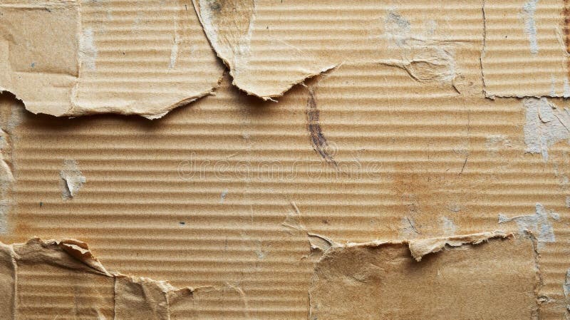 Ripped Cardboard Texture, a Detailed Macro Shot Stock Illustration ...