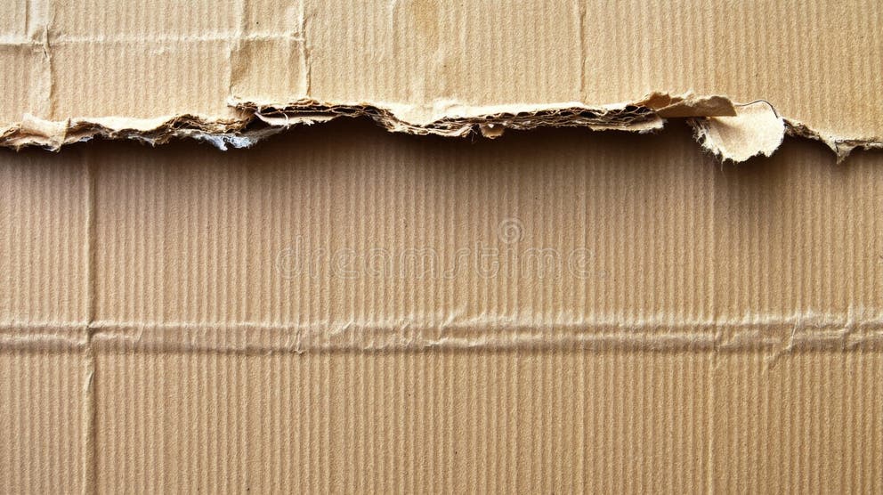 Ripped Cardboard Texture Showing Layers and Lines Stock Illustration ...