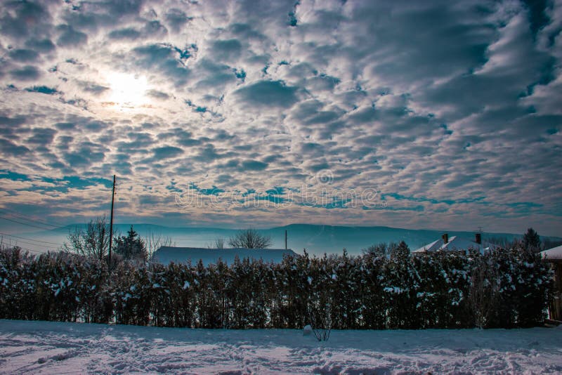 Ripped clouds stock photo. Image of bushes, blue, white - 84133906