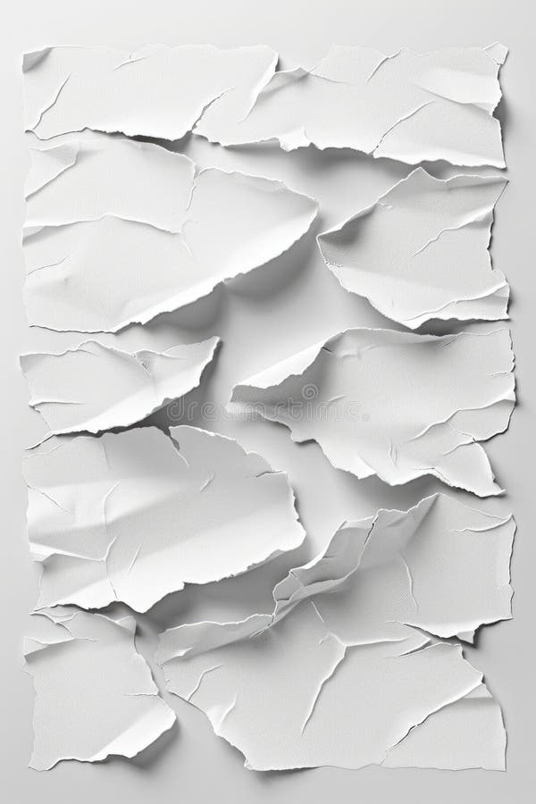 A Ripped Corner of a Sheet with a Plain White Surface, Ideal for Use As ...