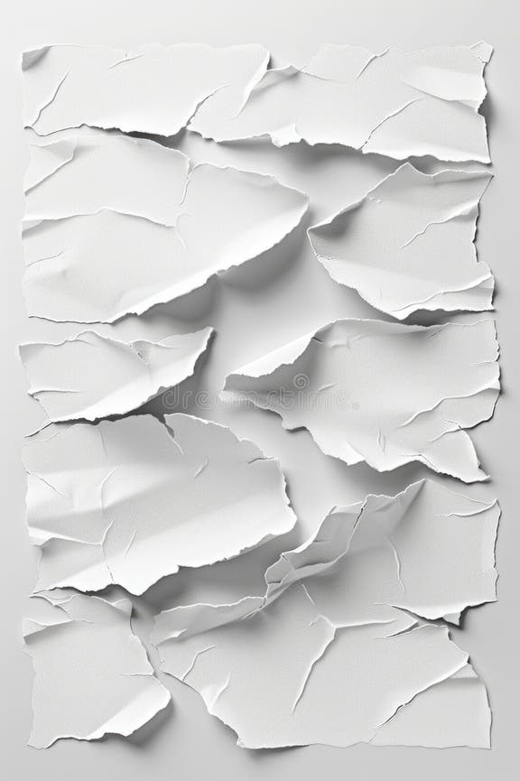 A Ripped Corner of a Sheet with a Plain White Surface, Ideal for Use As ...
