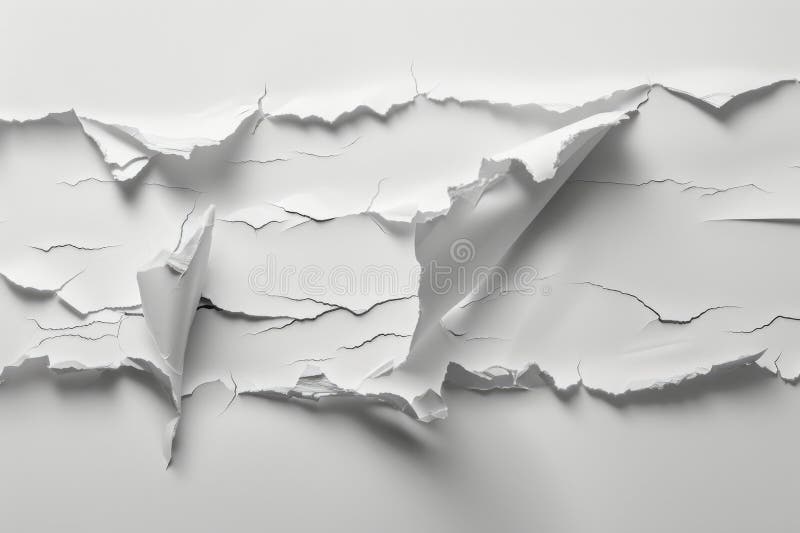 A Ripped Edge of a Paper Sheet Stock Photo - Image of information ...